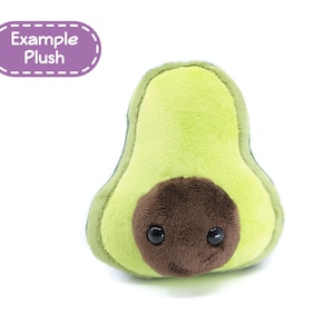 Avocado Plush Sewing Pattern - PDF Digital Download - No Physical Items ...