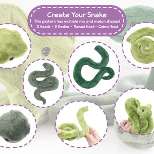 Snake Plush Sewing Pattern - PDF Digital Download - No Physical Items ...