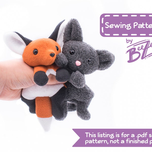 Fox Sewing Pattern - Etsy