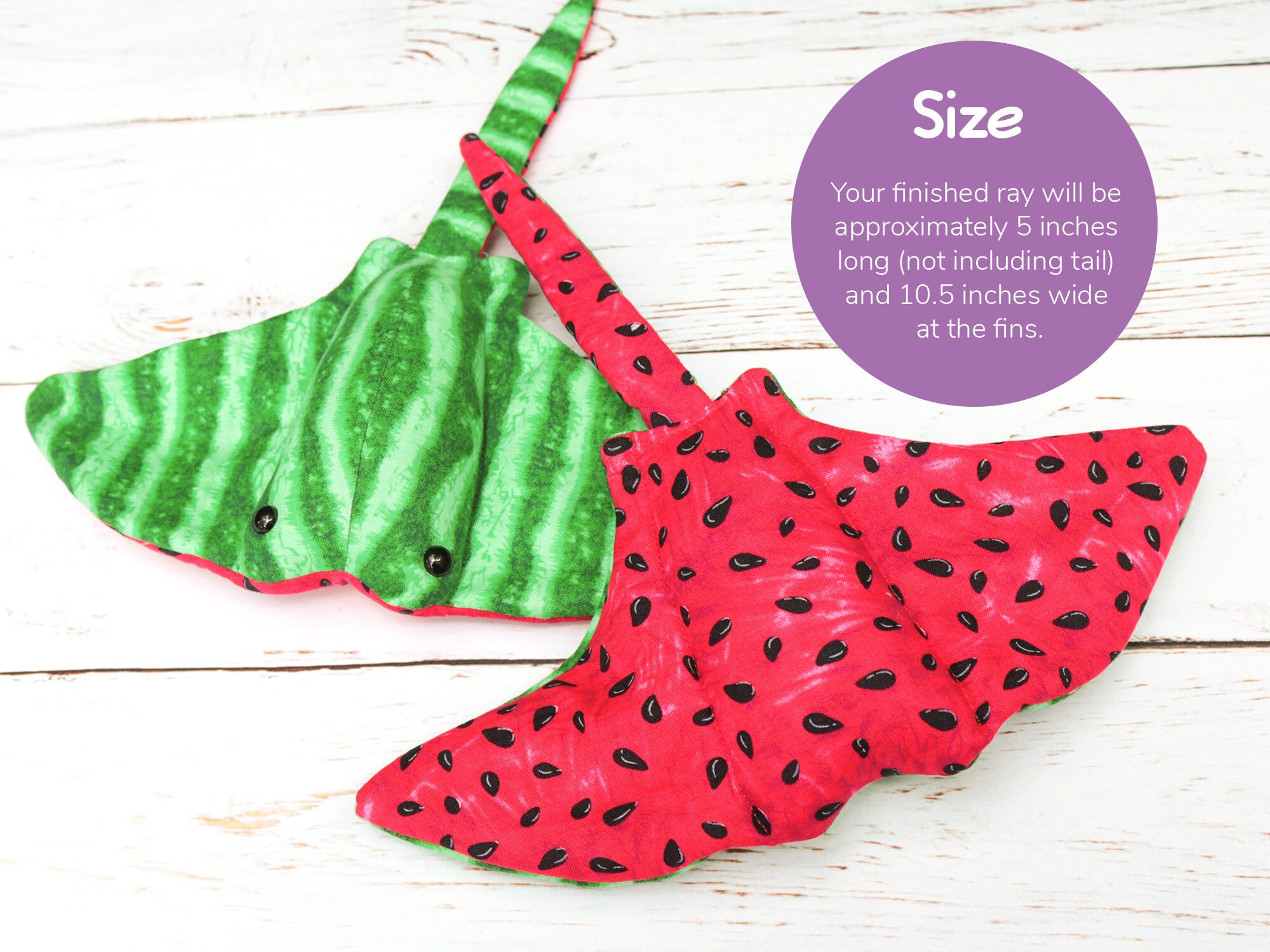 Stuffed Animal Stingray Sewing Pattern PDF Digital Download | Etsy Canada