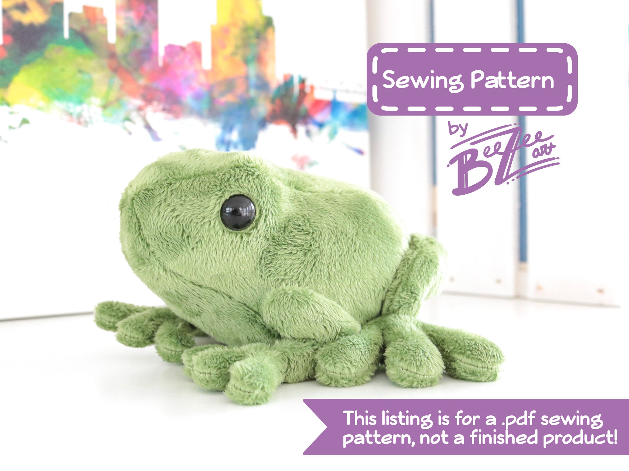 Frog Sewing Pattern PDF Digital Download Plush Sewing DIY | Etsy