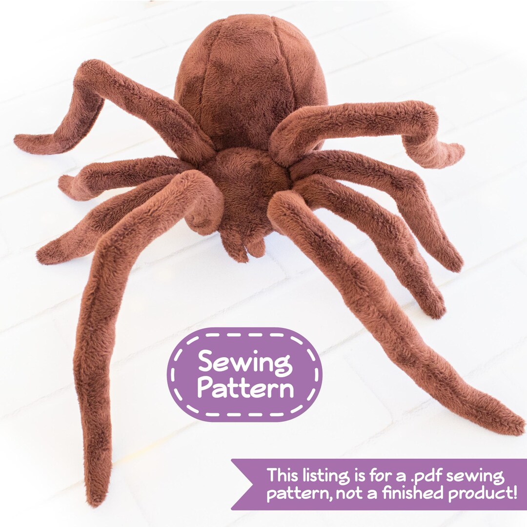 Spider Plush Sewing Pattern - PDF Digital Download - No Physical Items ...