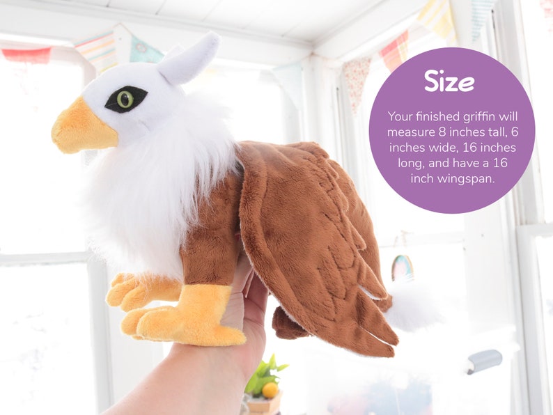Griffin Stuffed Animal Sewing Pattern PDF Digital Download | Etsy