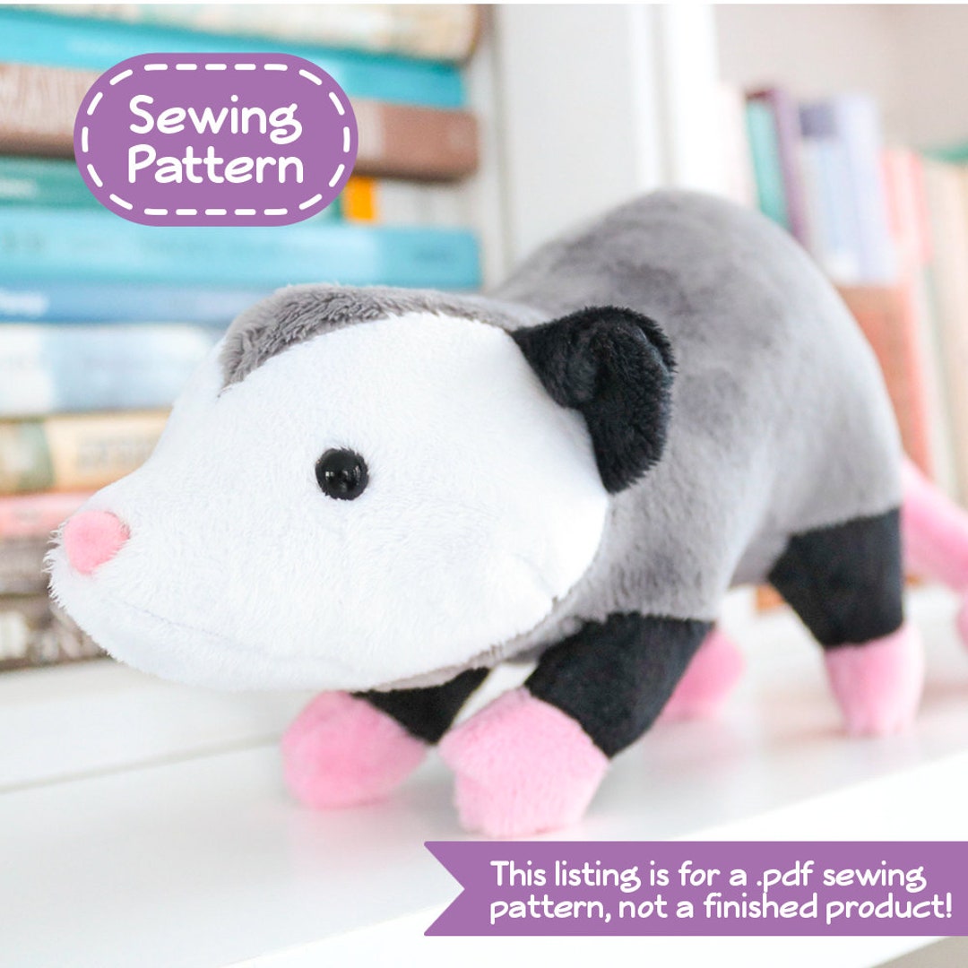 Stuffed Animal Opossum Sewing Pattern PDF Digital Download - Etsy