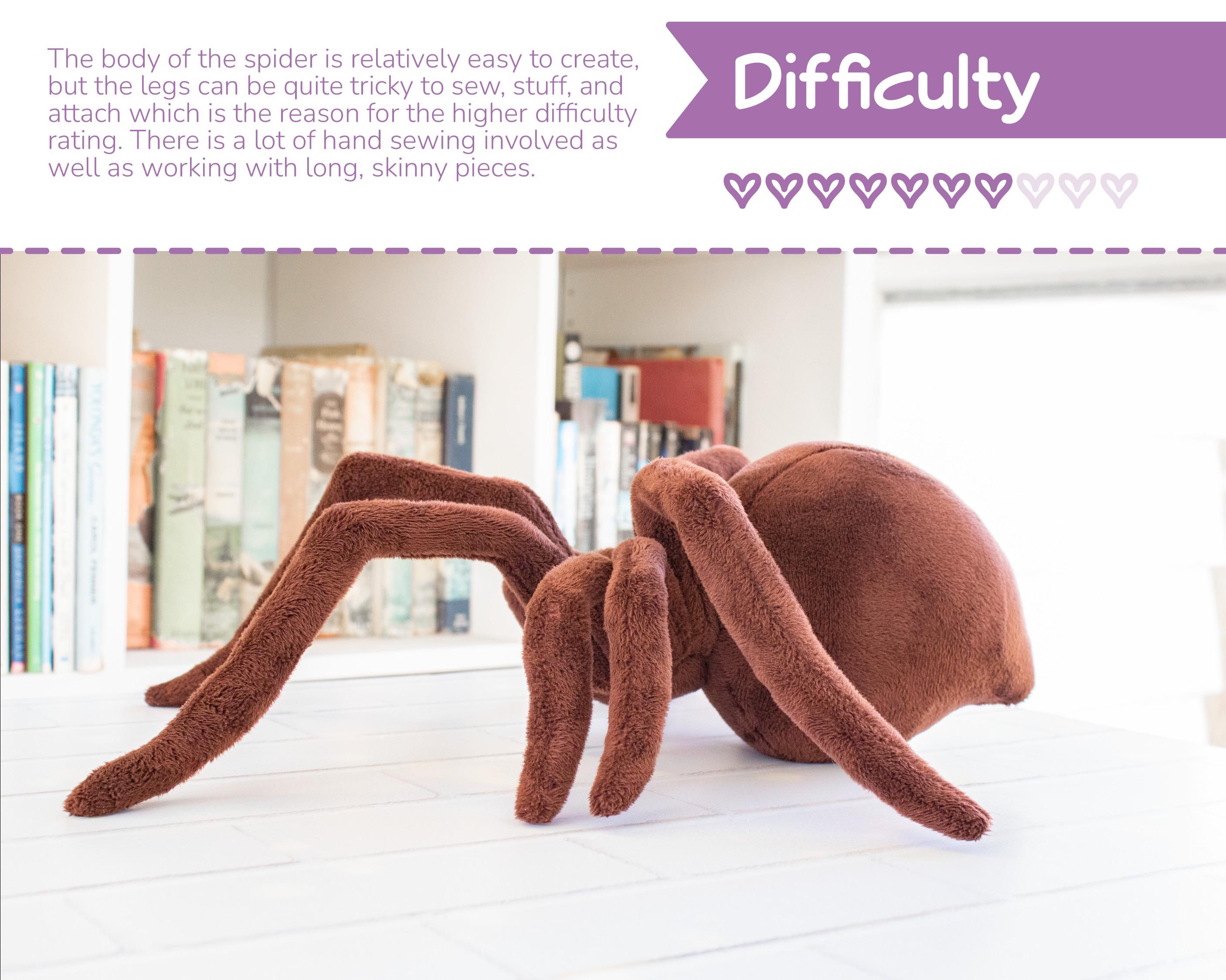 Spider Plush Sewing Pattern - PDF Digital Download - No Physical Items ...