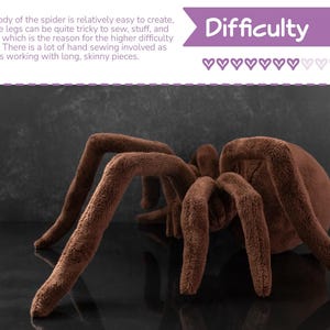 Spider Plush Sewing Pattern - PDF Digital Download - No Physical Items ...