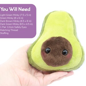 Avocado Plush Sewing Pattern - PDF Digital Download - No Physical Items ...