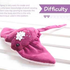 Stuffed Animal Stingray Sewing Pattern PDF Digital Download | Etsy Canada