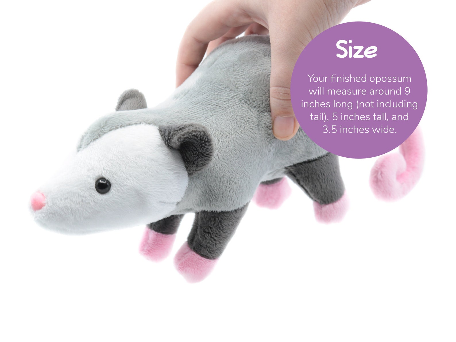 Stuffed Animal Opossum Sewing Pattern PDF Digital Download - Etsy