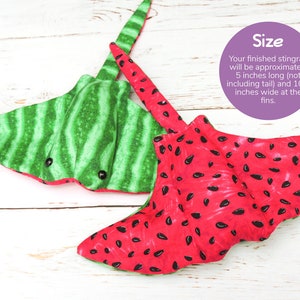 Stingray Stuffed Animal Sewing Pattern - PDF Digital Download - No ...