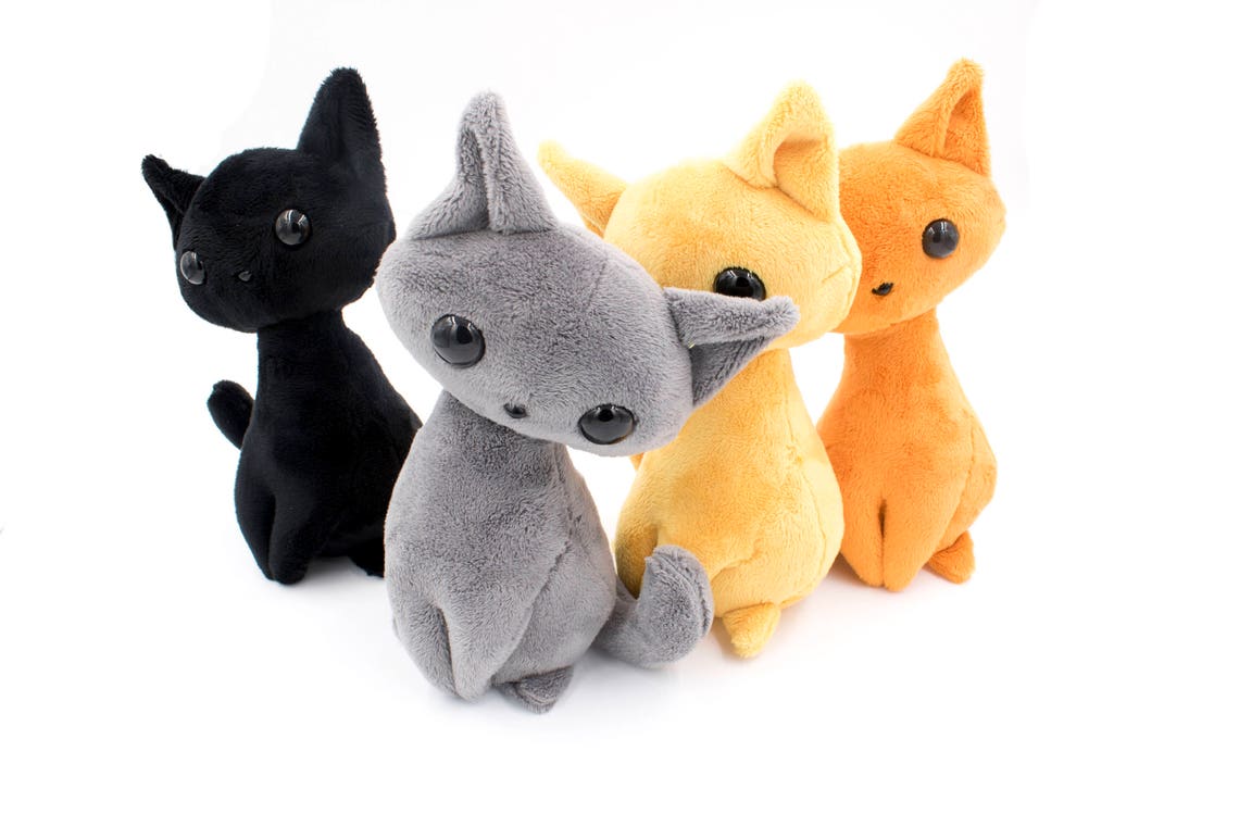 Sitting Kitty Cat Stuffed Animal Sewing Pattern PDF Digital - Etsy ...