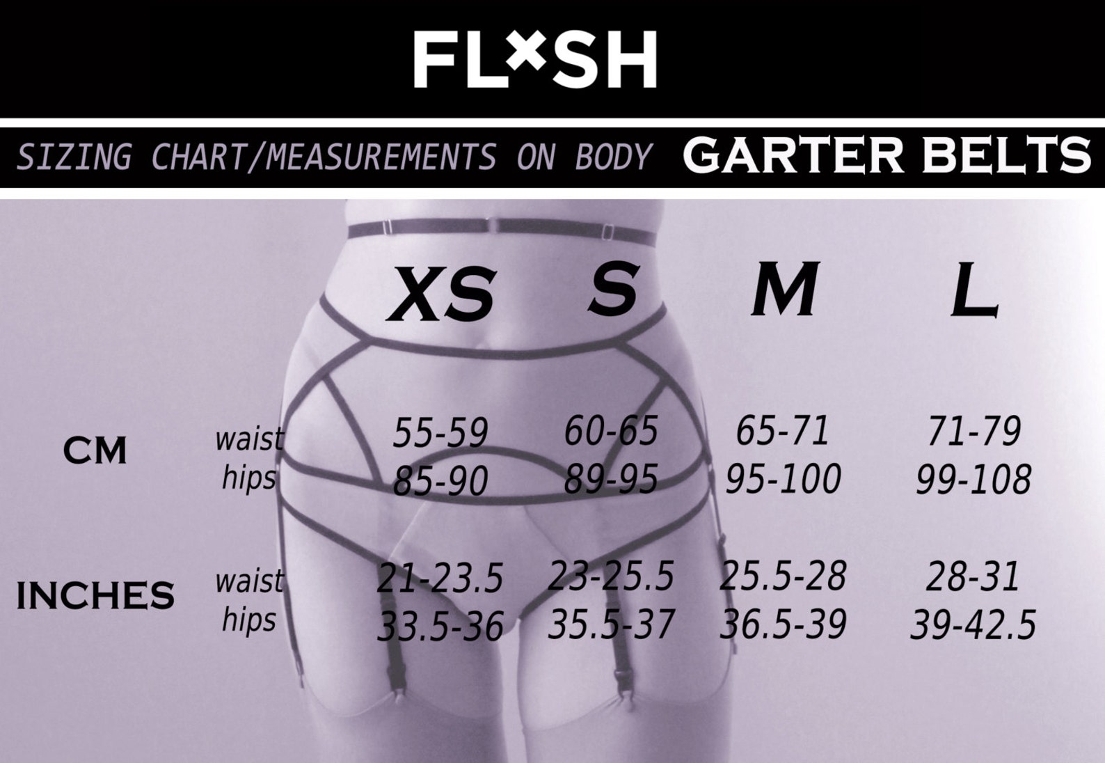 Black Mesh Six Strap Garter Belt With Layering on the Sides - Etsy