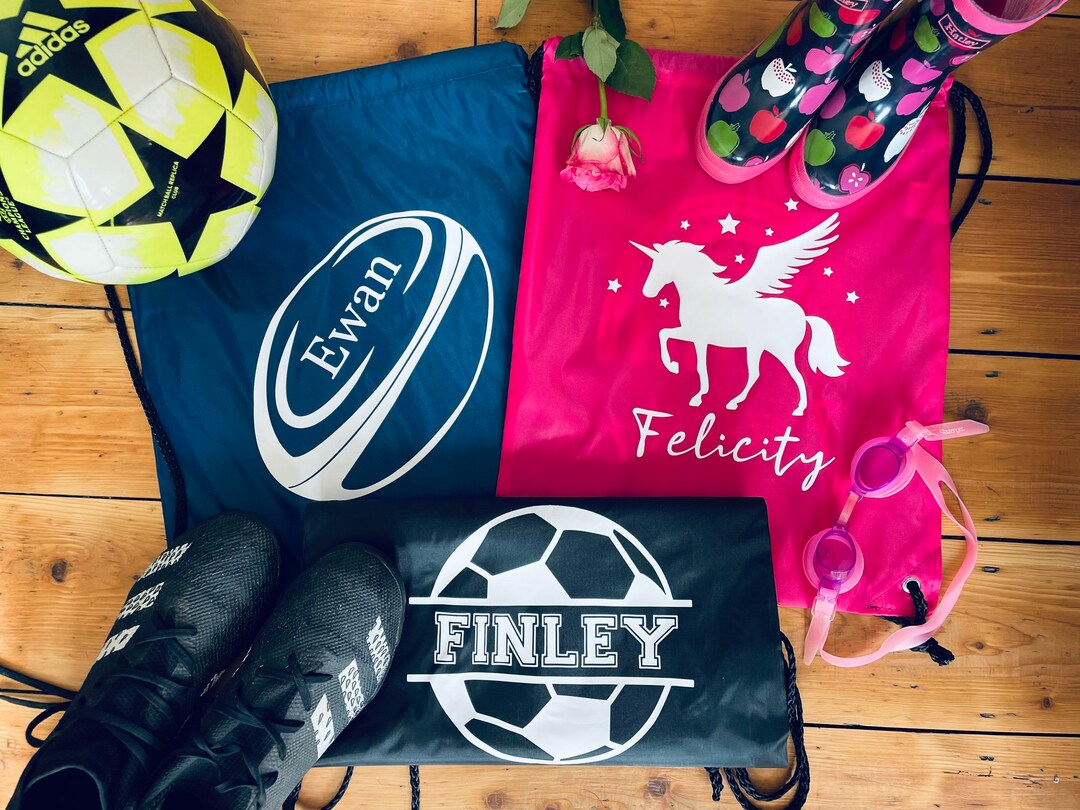 Personalised Drawstring Bags - Etsy UK