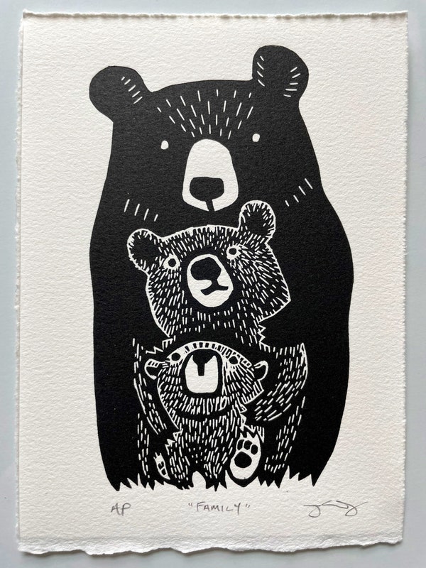 Sow Block Print Botanical Art Print - Etsy Canada