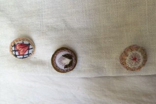 Hand Embroidered Buttons 18th Century Alchemy Baroque Jane Austen ...