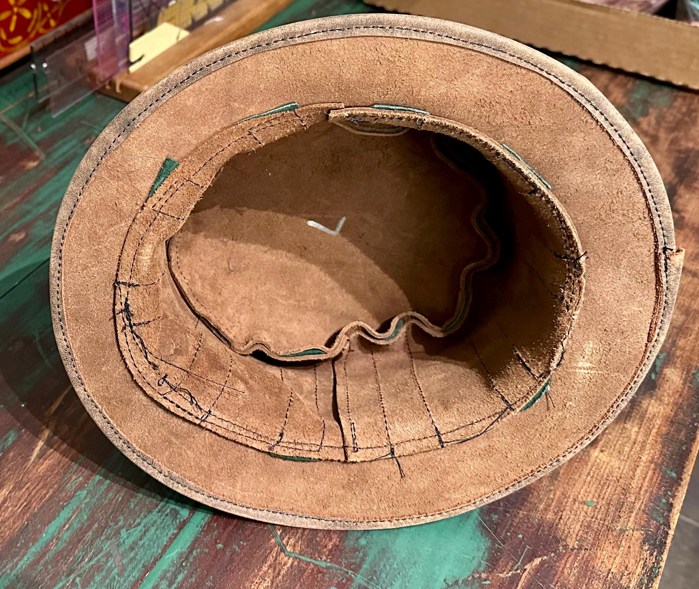 Vintage Renaissance Faire Leather Hand Made Top Hat LARP Jester Boho - Etsy