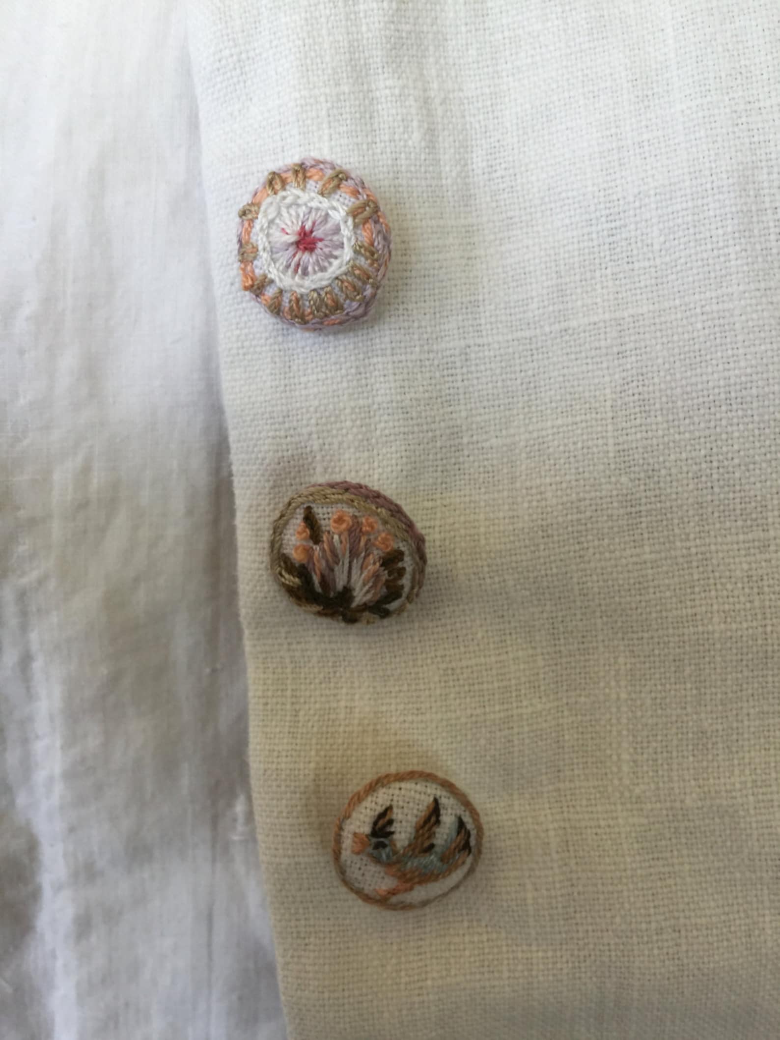 Hand Embroidered Buttons 18th Century Alchemy Baroque Jane Austen ...