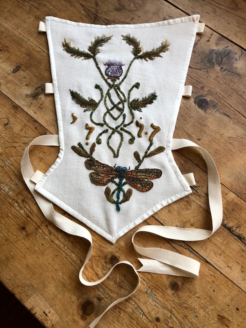 Outlander 18th Century Stomacher Silk Hand Embroidery Scottish - Etsy