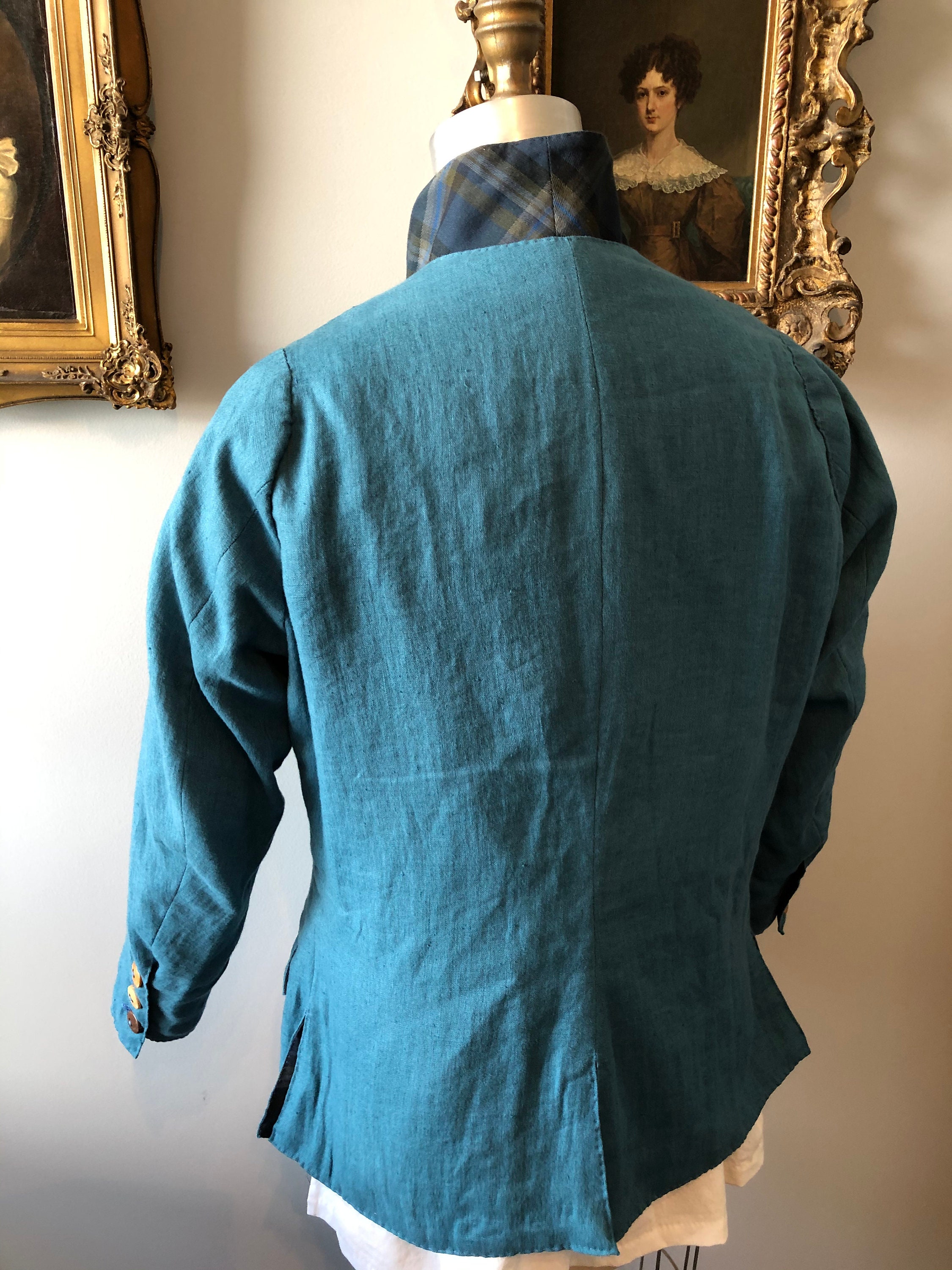 OUTLANDER 18th Century Frock Coat Scottish Highland Jacobite Pirate ...