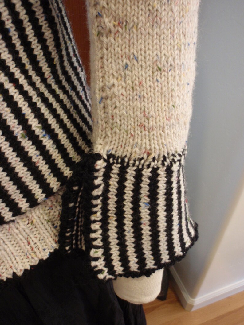 NIGHT CIRCUS Hand Knit Cardigan Victorian Vintage Style - Etsy