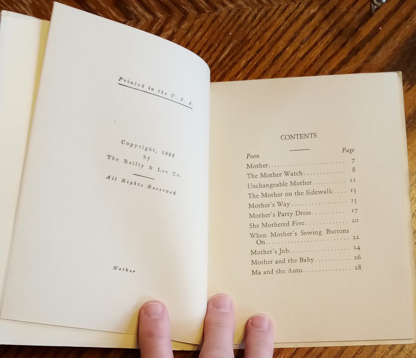 1920s Poetry Book; "mother" by Edgar A Guest; 1st Edition, 1925; Mother ...