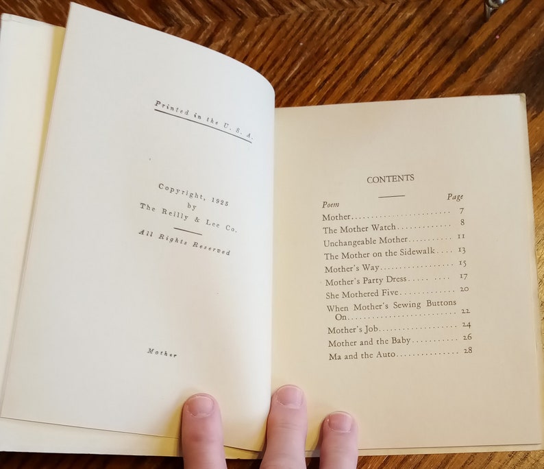 1920s Poetry Book mother by Edgar A Guest 1st Edition, 1925 Mother's ...