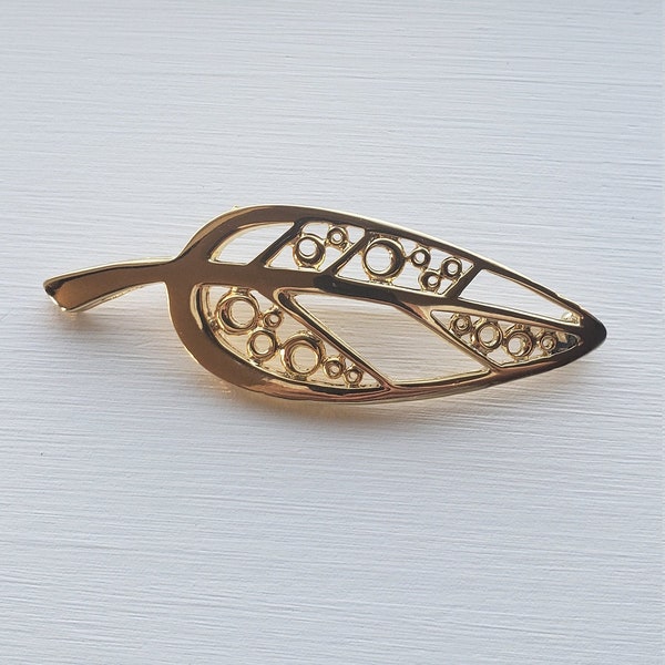 Leaf Design Brooch - Etsy