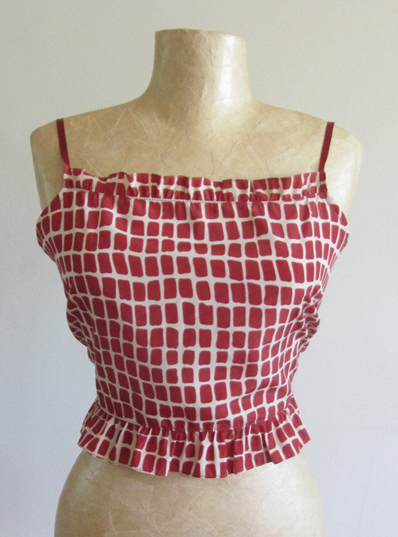 Backless Strappy Top. Sexy Crop Cami With Laced Back Cute - Etsy