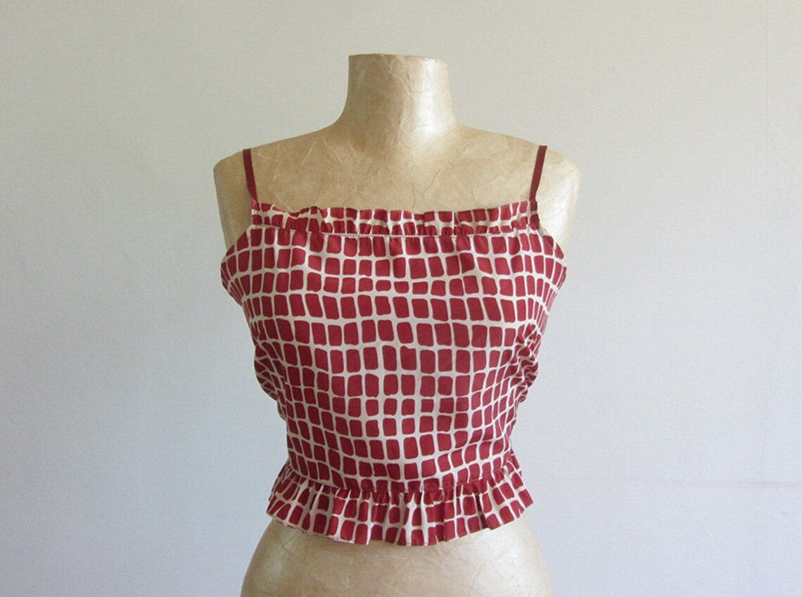 Backless Strappy Top. Sexy Crop Cami With Laced Back Cute - Etsy