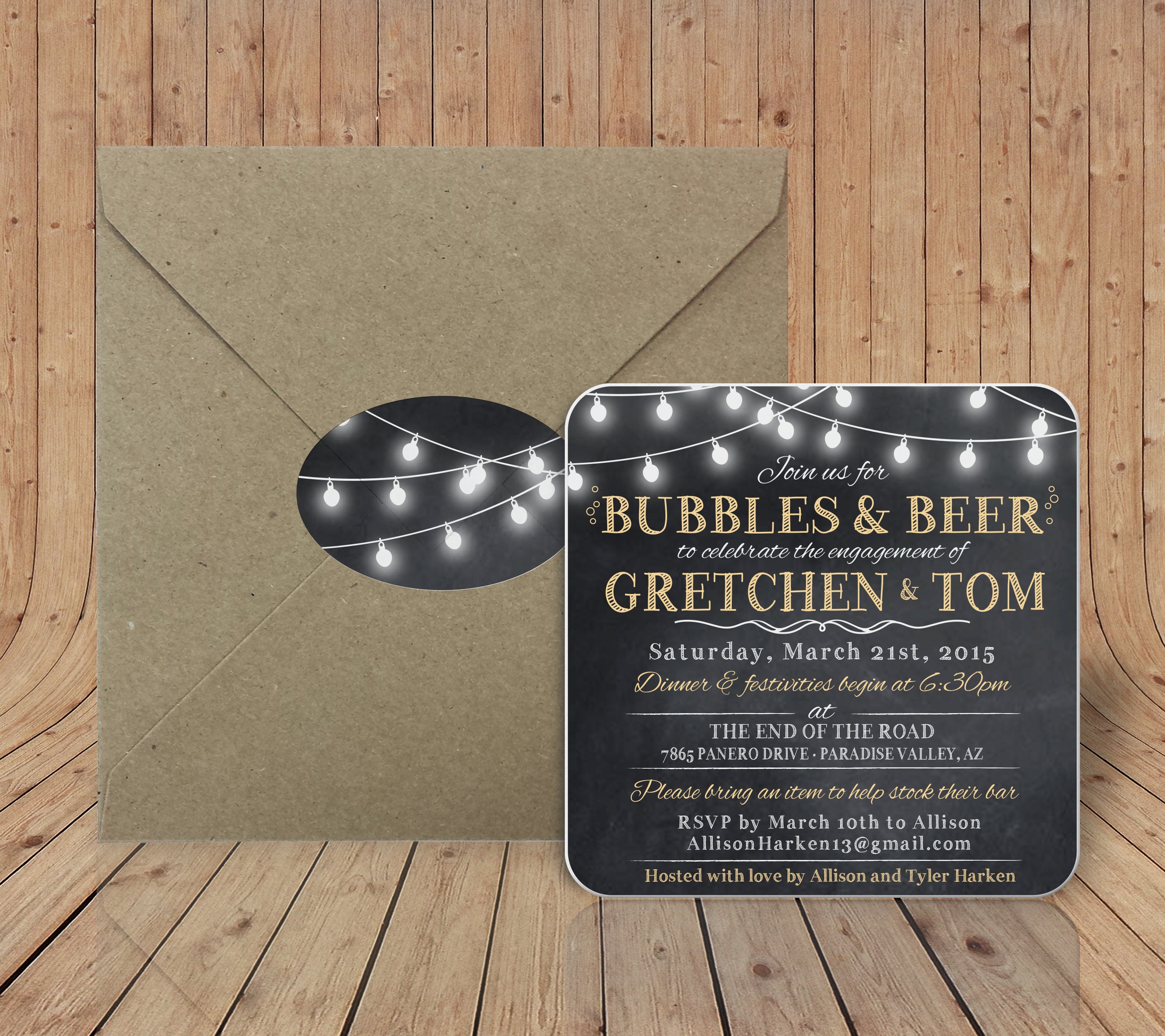 Custom Coasters Engagement Party invitation Coasters | Etsy