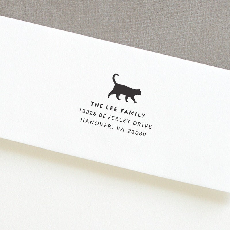 Cat Rubber Stamp - Etsy