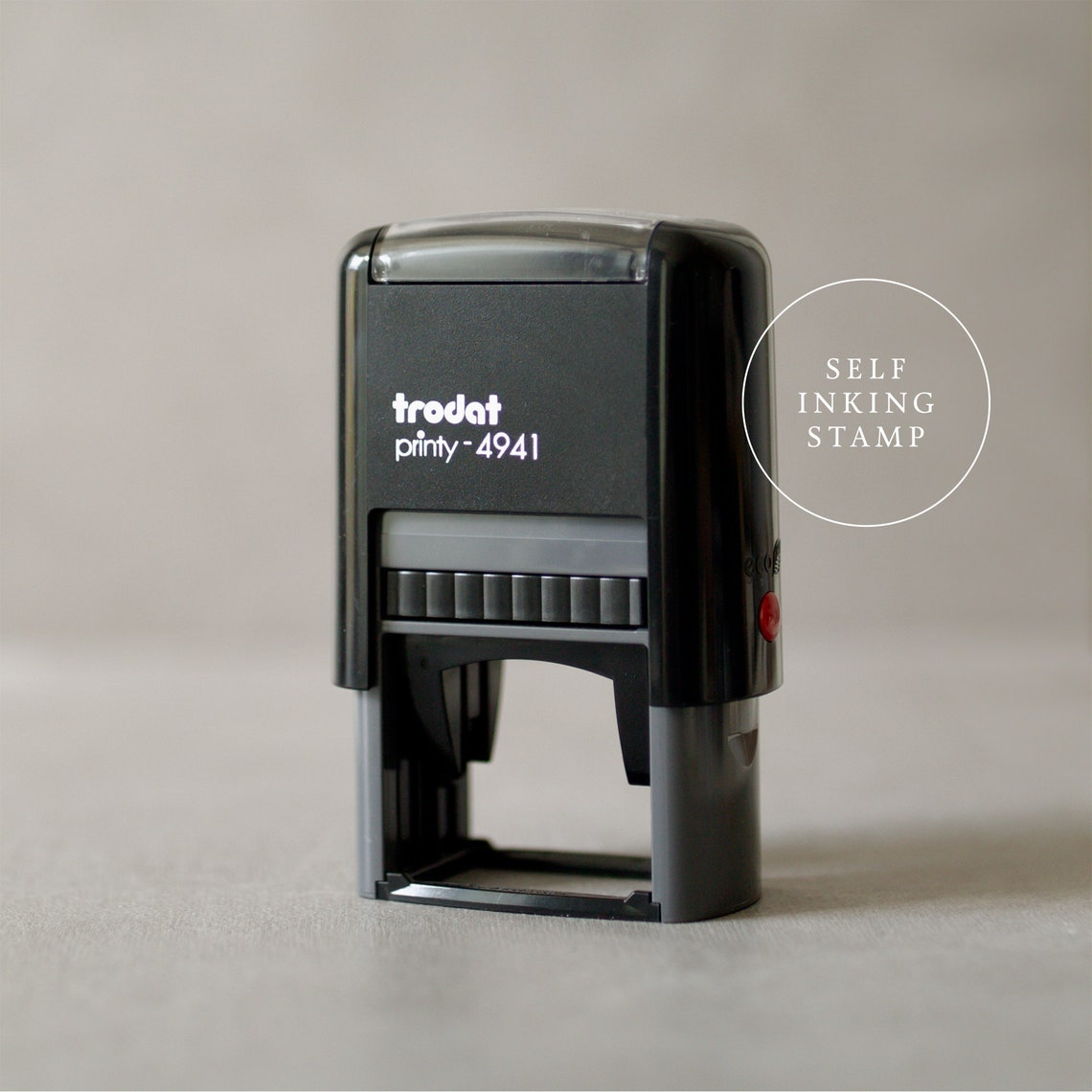 Custom Round Wedding Date Stamp in Rubber or Self Inking | Etsy