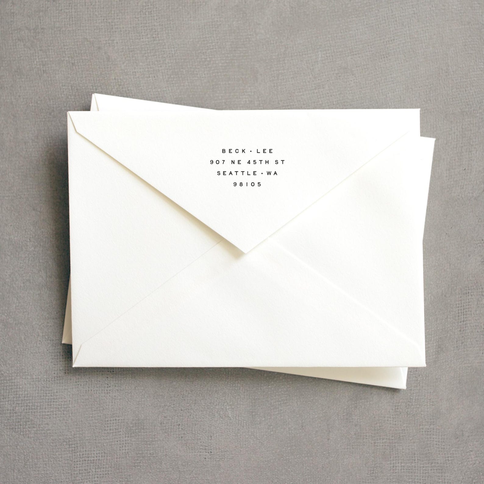 Modern Return Address Stamp | Simple Personalized Self Inking or Rubber ...