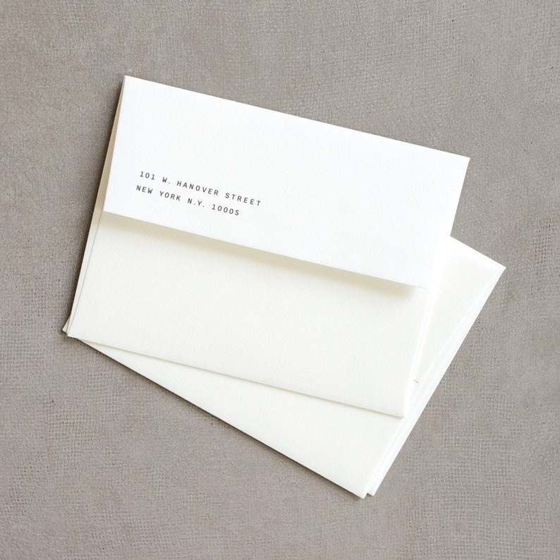 Minimalist Return Address Stamp | Personalized Self Inking or Rubber ...