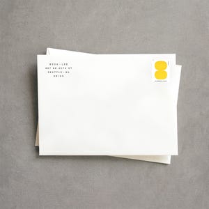 Modern Return Address Stamp | Simple Personalized Self Inking or Rubber ...