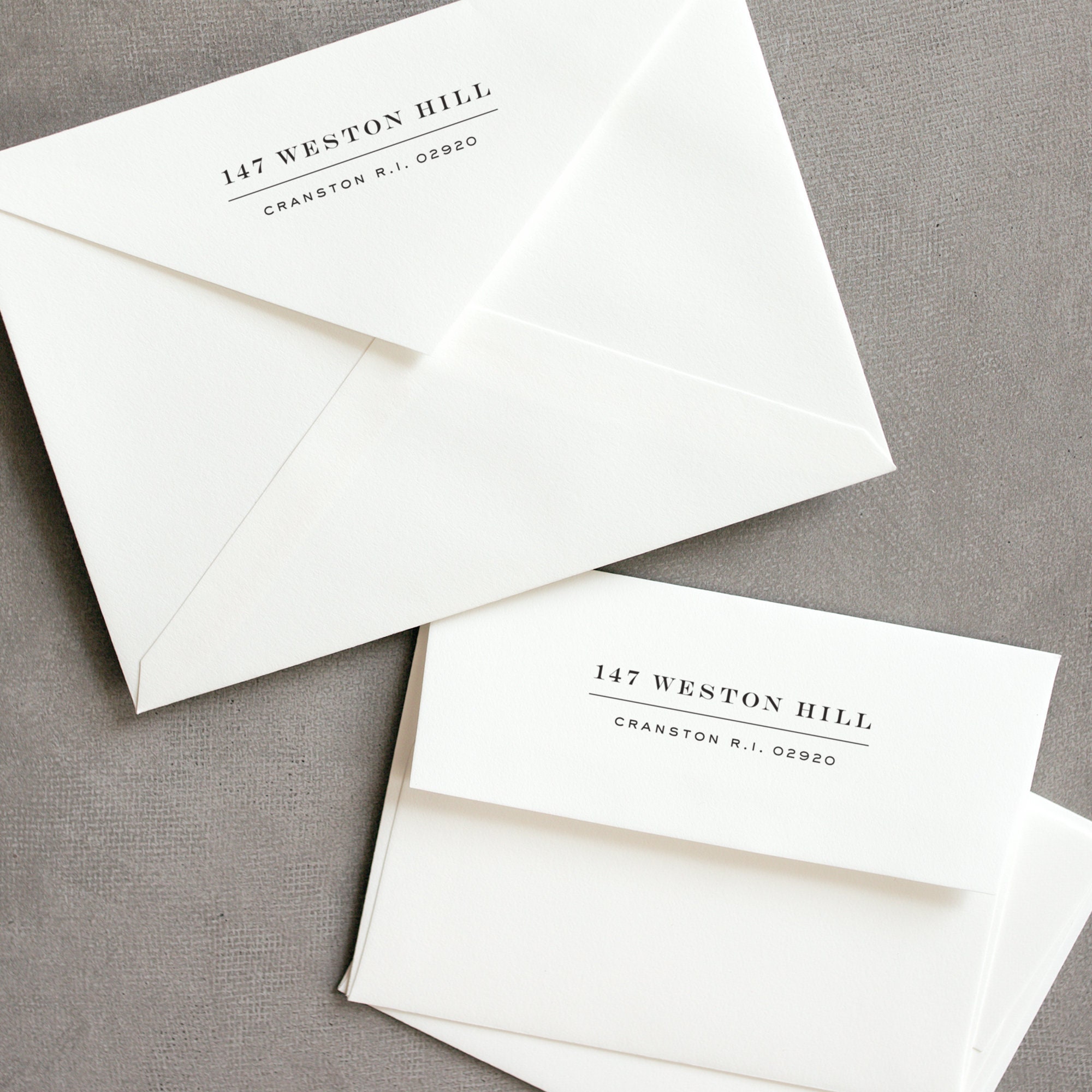 Self Inking Minimal Return Address Stamp | Etsy