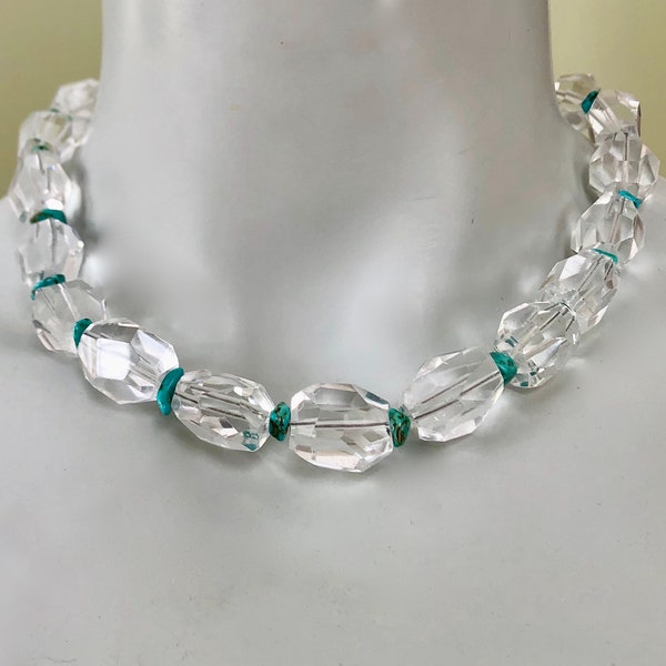 Rock Crystal Necklace - Etsy