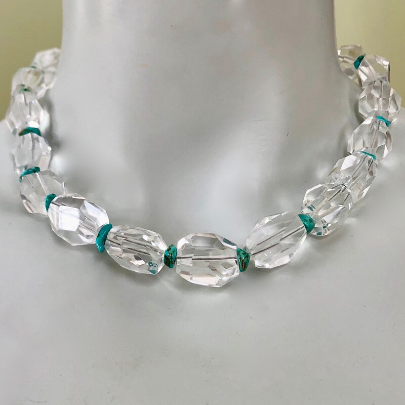 Rock Crystal Necklace - Etsy