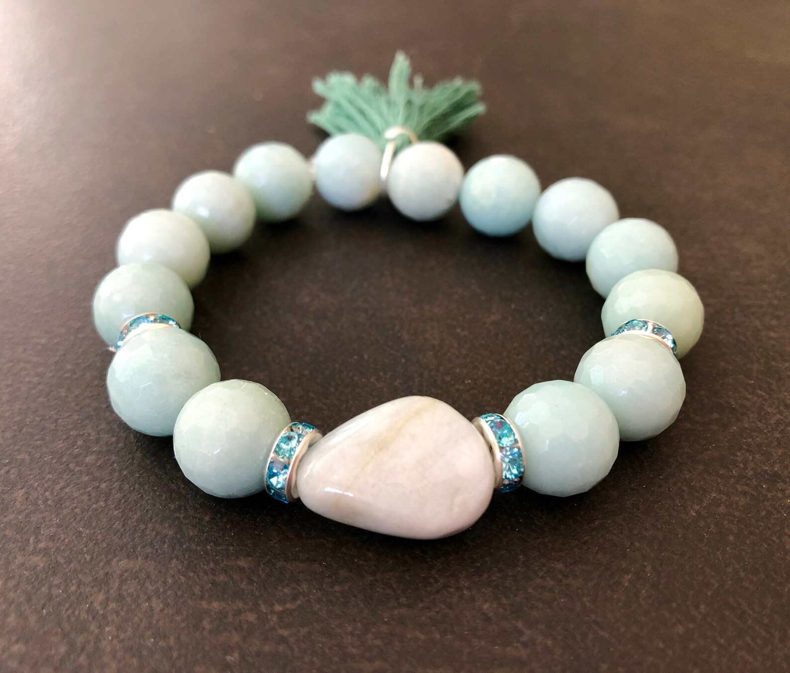 Stacking Bracelets, Stretch Bracelet Stack, Amazonite Bracelet ...