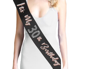 30th Birthday Sash - Etsy