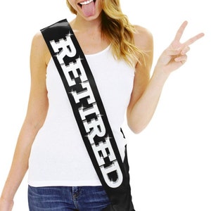 Retirement Party Retired Sash Next Chapter Going Away - Etsy