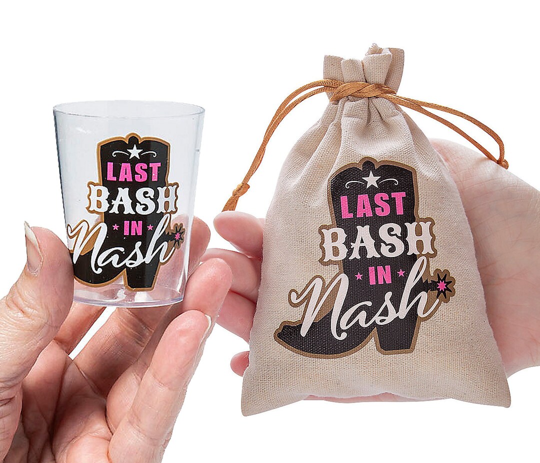 Country Western Favors Last Bash in Nash Plastic Boot - Etsy