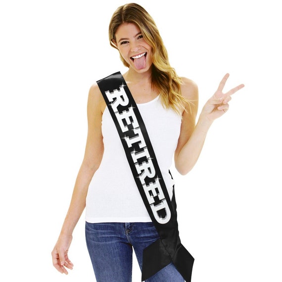 Retirement Party Retired Sash Next Chapter Going Away - Etsy