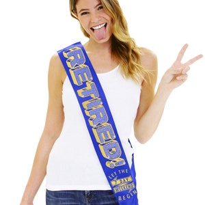 Retirement Party Retired Sash Next Chapter Going Away - Etsy
