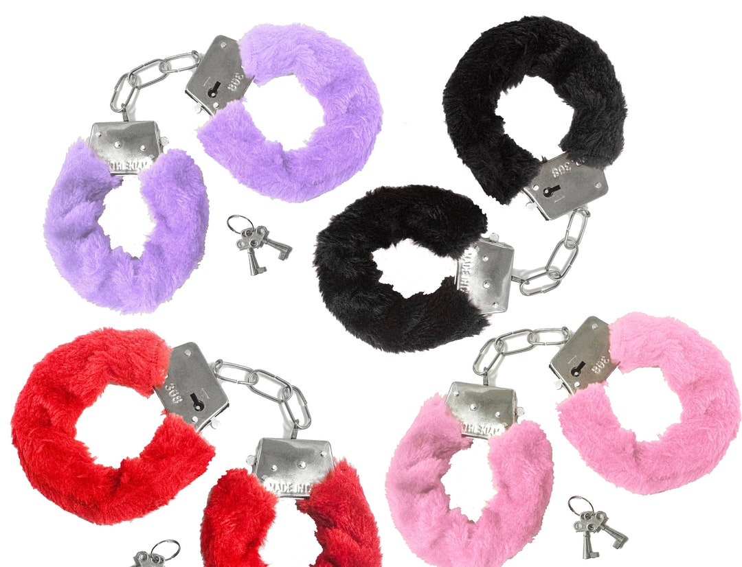 Couple Bedroom Gifts Anniversary Gift Fuzzy Handcuffs Wife Birthday ...