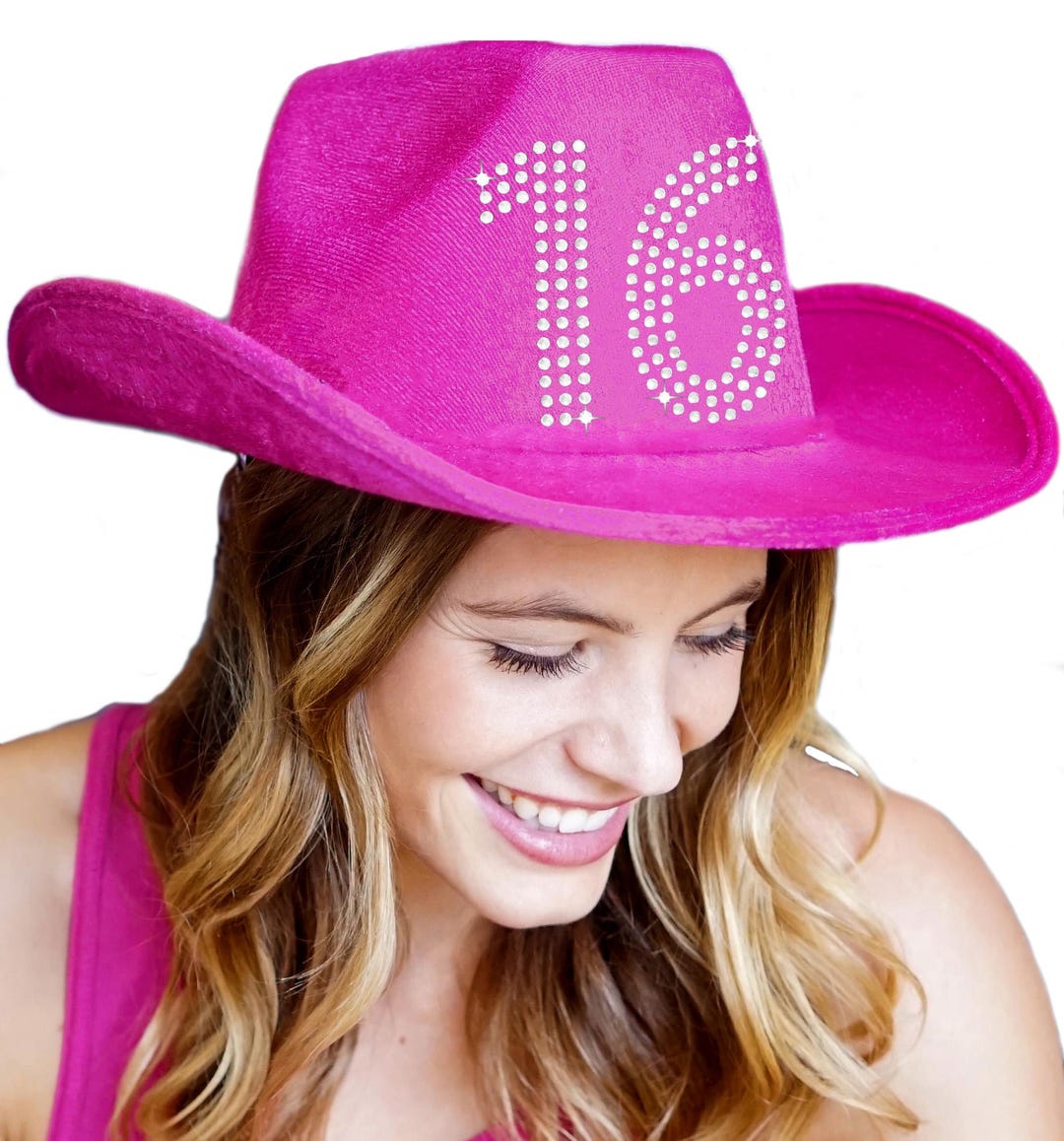 Sweet 16 Party Hats • Rhinestone 16 Hat • Birthday Hat • Birthday Girl ...
