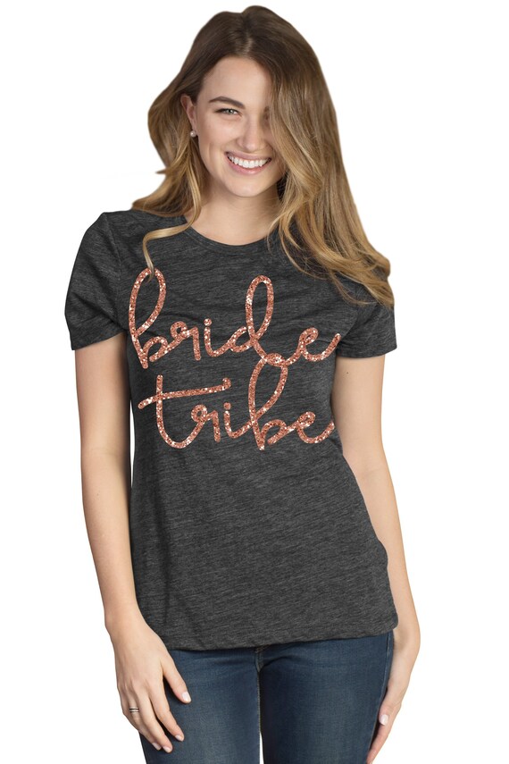 Rose Gold Bridal Party Shirts Bachelorette Party Flowy | Etsy