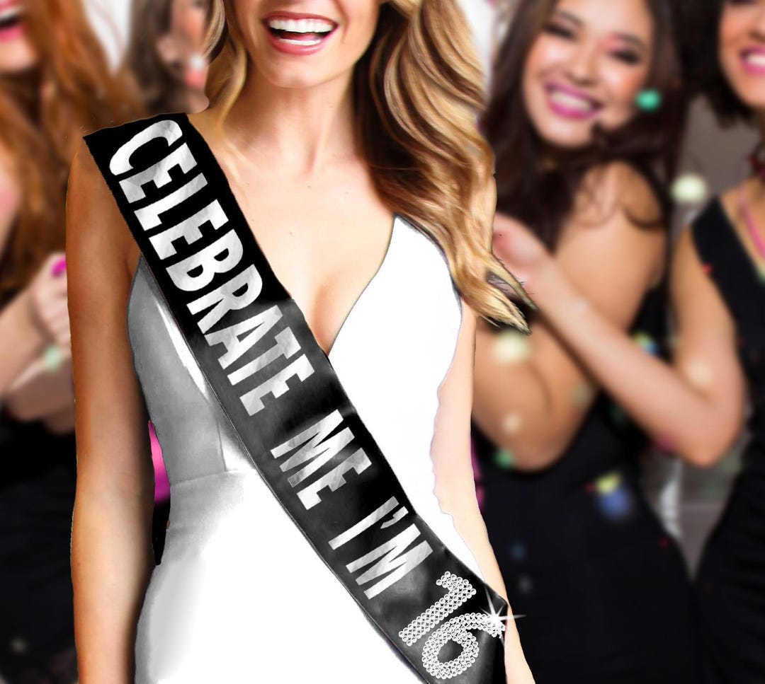 Teen Personalized Birthday Sash • Celebrate Me Birthday Sash • Custom ...