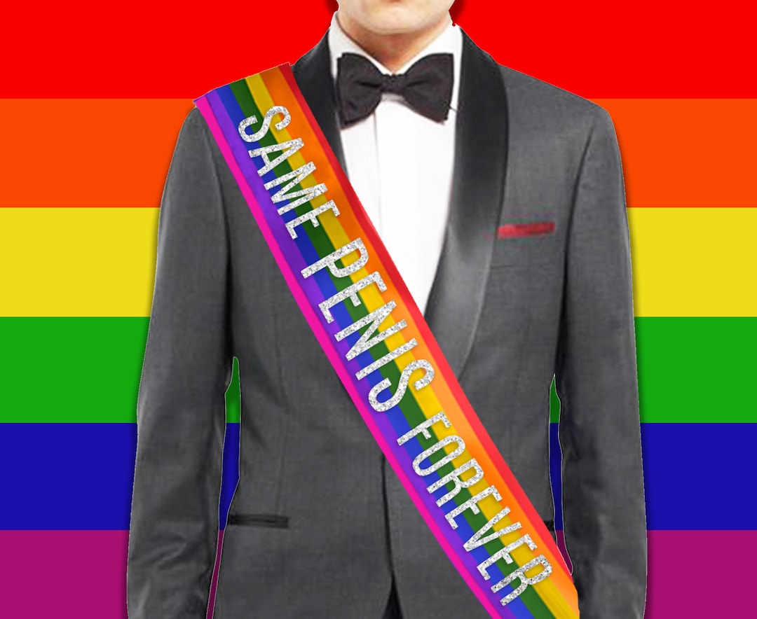 Gay Wedding • Engayed • Groom to Be Sash • LGBTQ Bridal Party ...