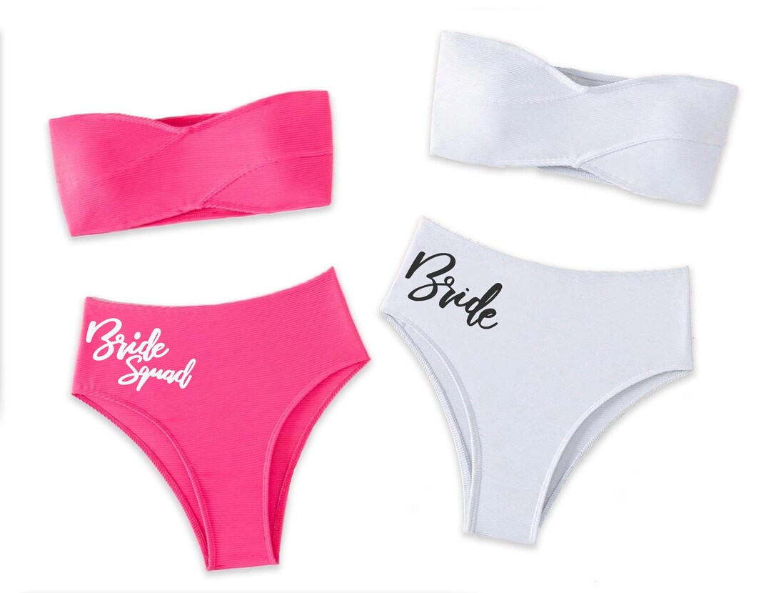 Bride Squad Two Piece Swimsuit • Size Medium Bridal Party Bathing Suit ...